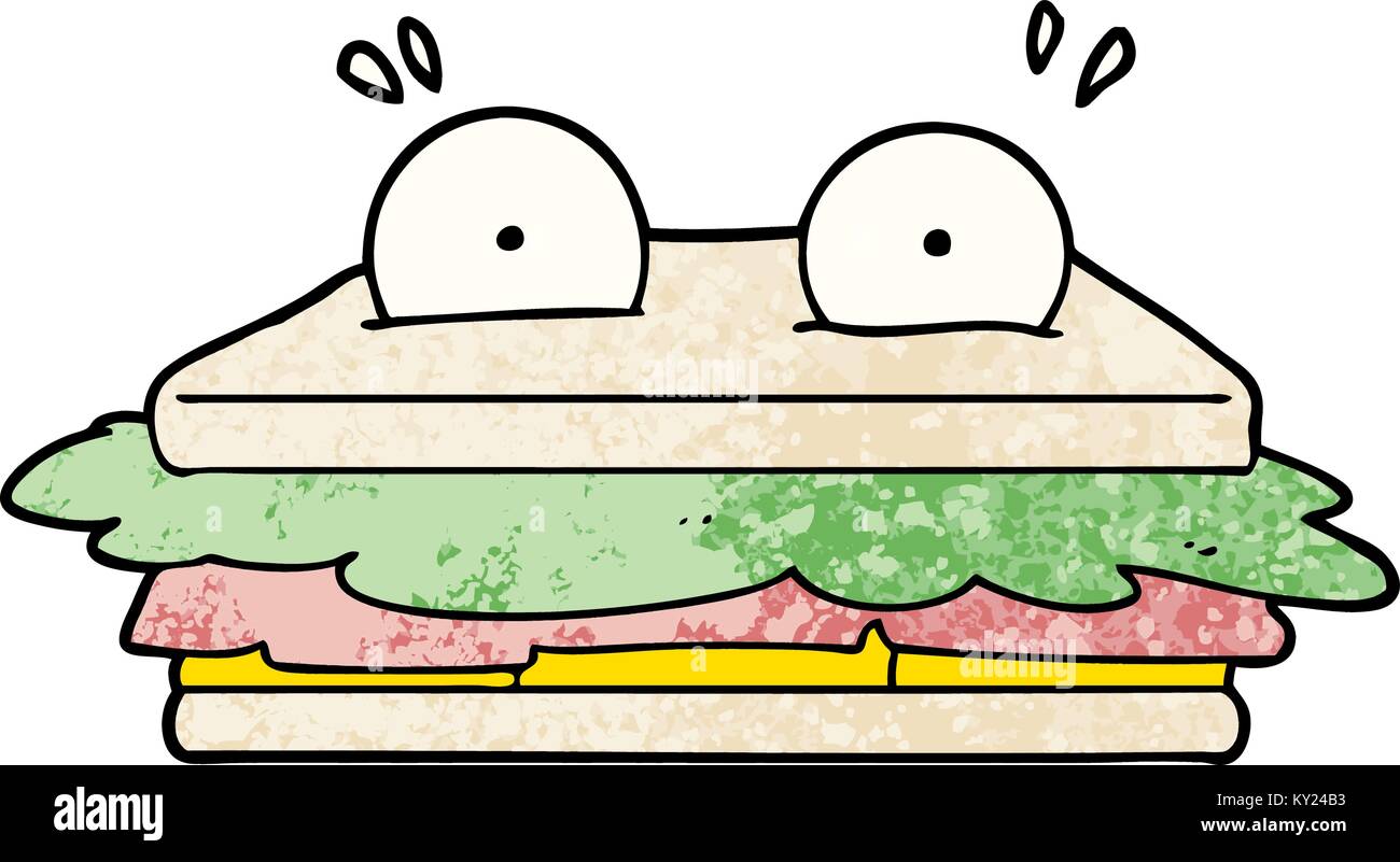 sandwich cartoon character Stock Vector Image & Art - Alamy