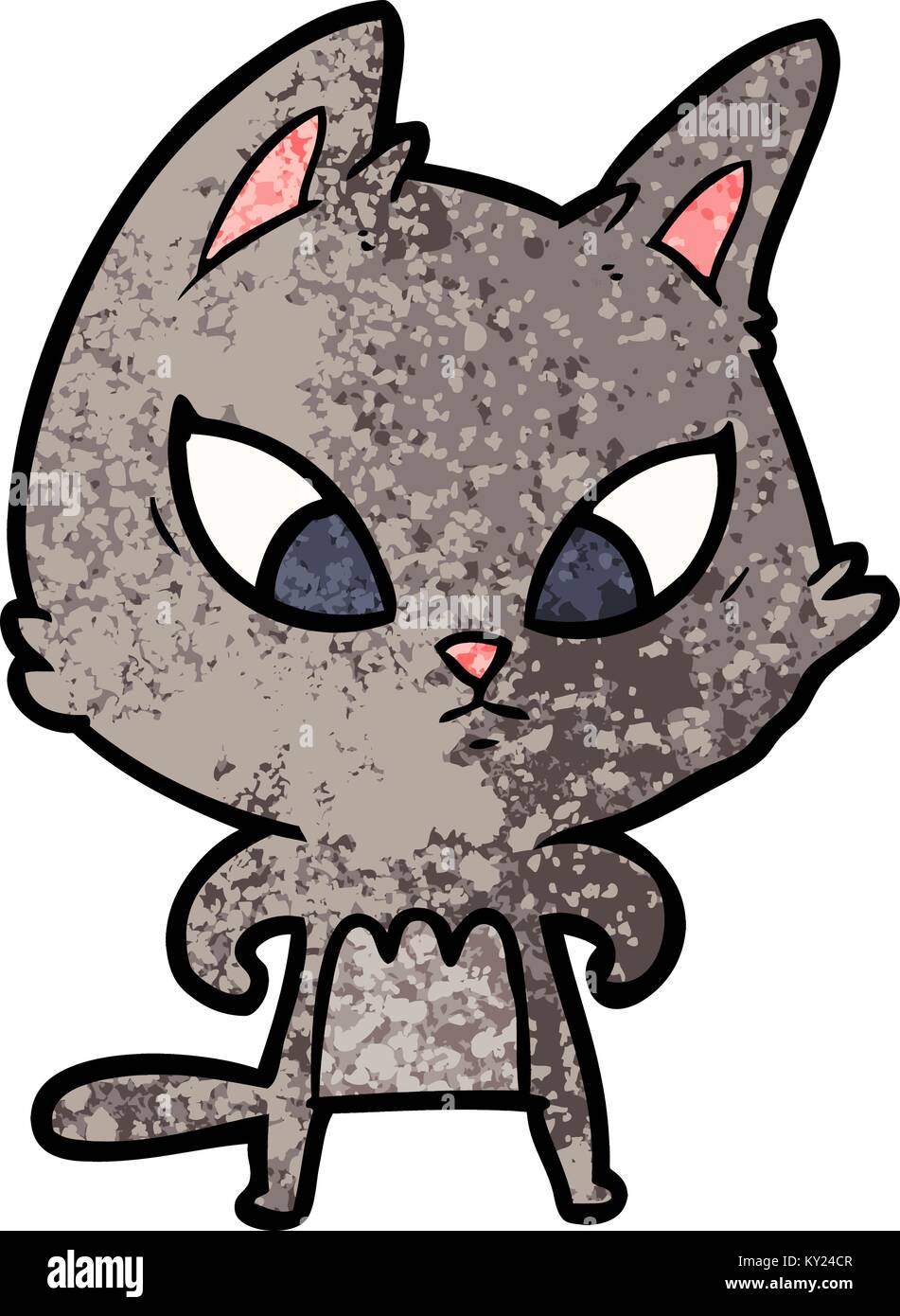 confused cartoon cat Stock Vector Image & Art - Alamy