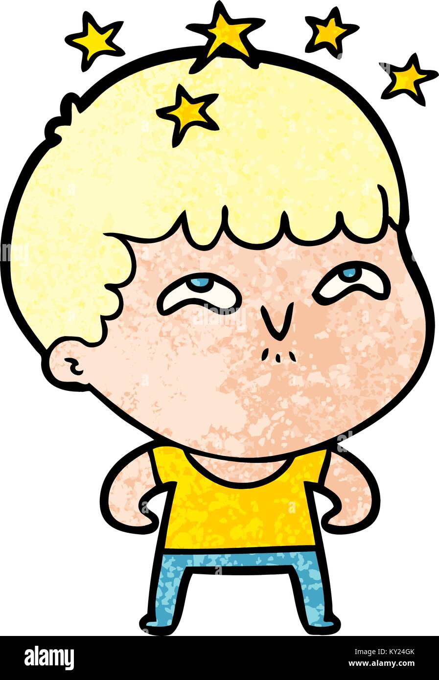 cartoon amazed boy Stock Vector Image & Art - Alamy