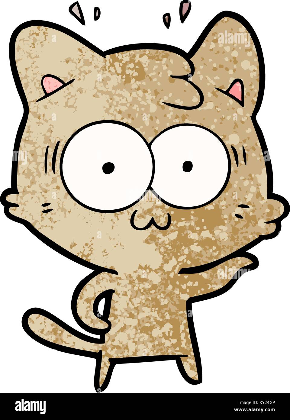 cartoon surprised cat Stock Vector Image & Art - Alamy