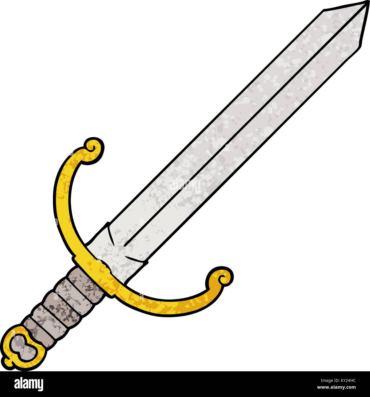 Freehand Drawn Cartoon Hand Sword High Resolution Stock Photography and ...
