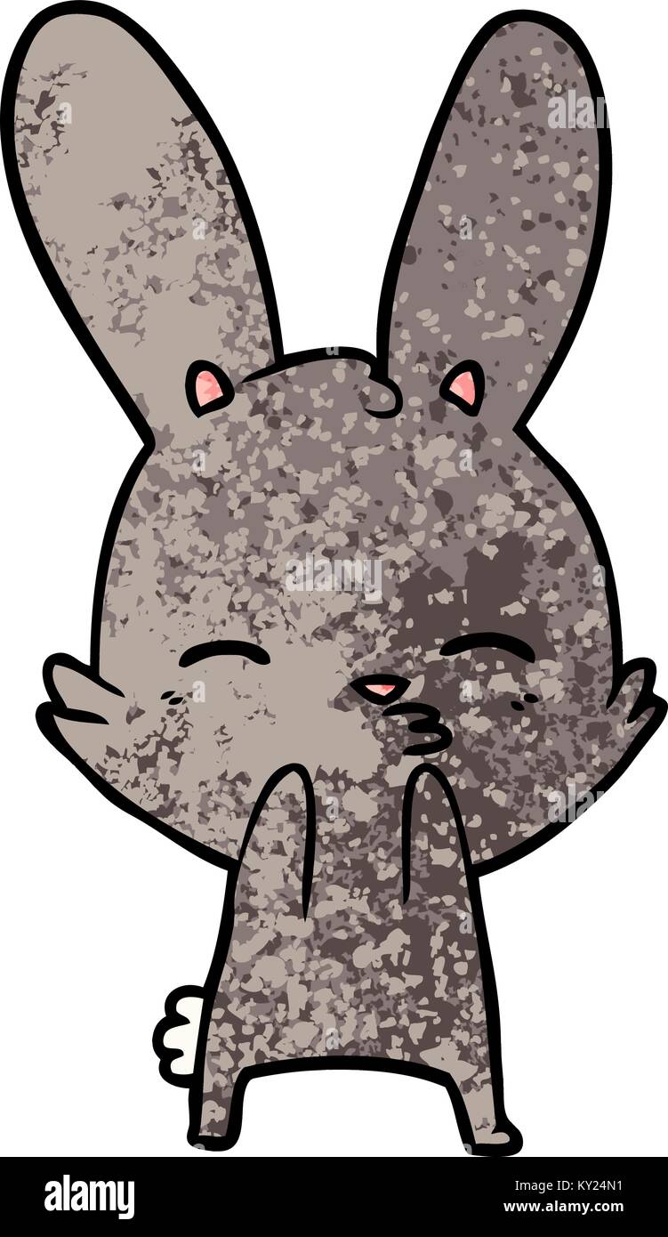curious bunny cartoon Stock Vector Image & Art - Alamy