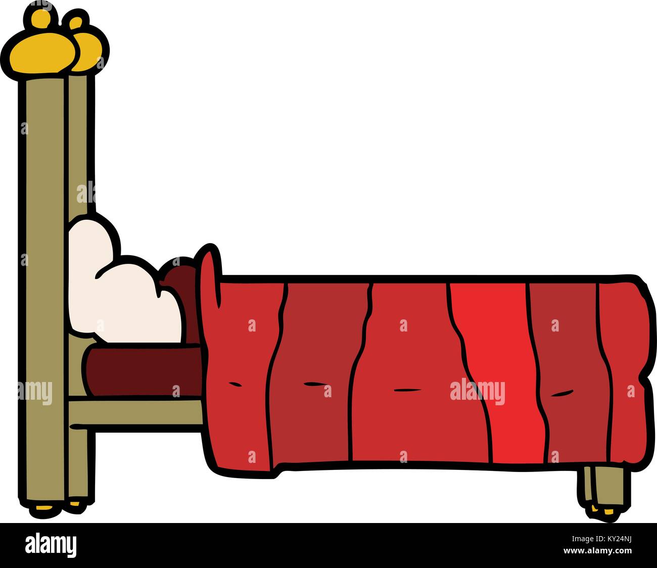 Freehand drawn cartoon bed hi-res stock photography and images - Alamy