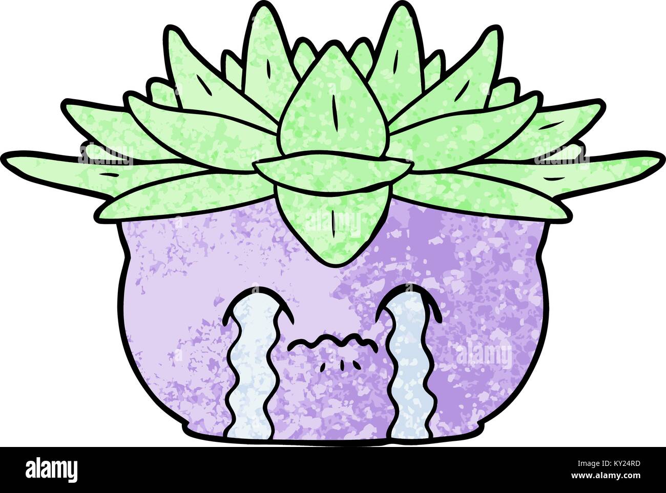 cartoon crying house plant Stock Vector Image & Art - Alamy