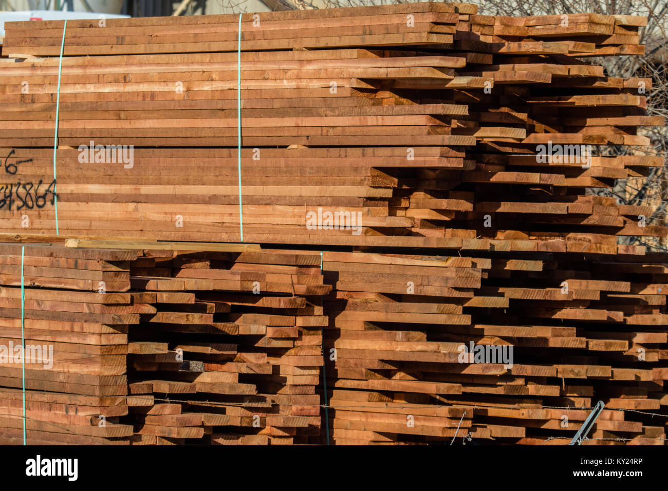 Lumber mill log storage hi-res stock photography and images - Alamy