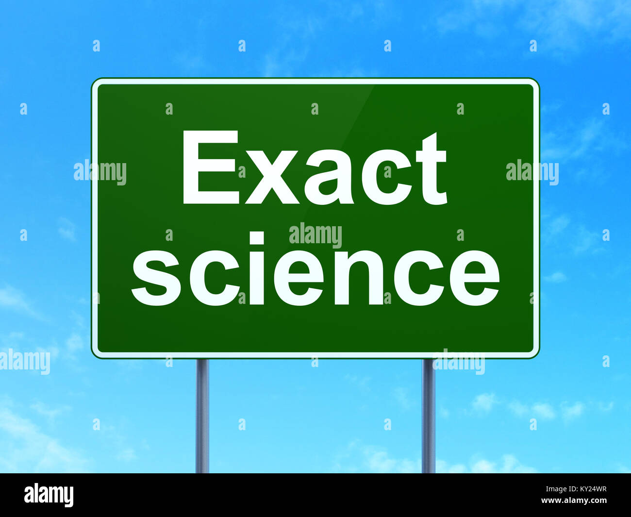 Science concept: Exact Science on road sign background Stock Photo - Alamy