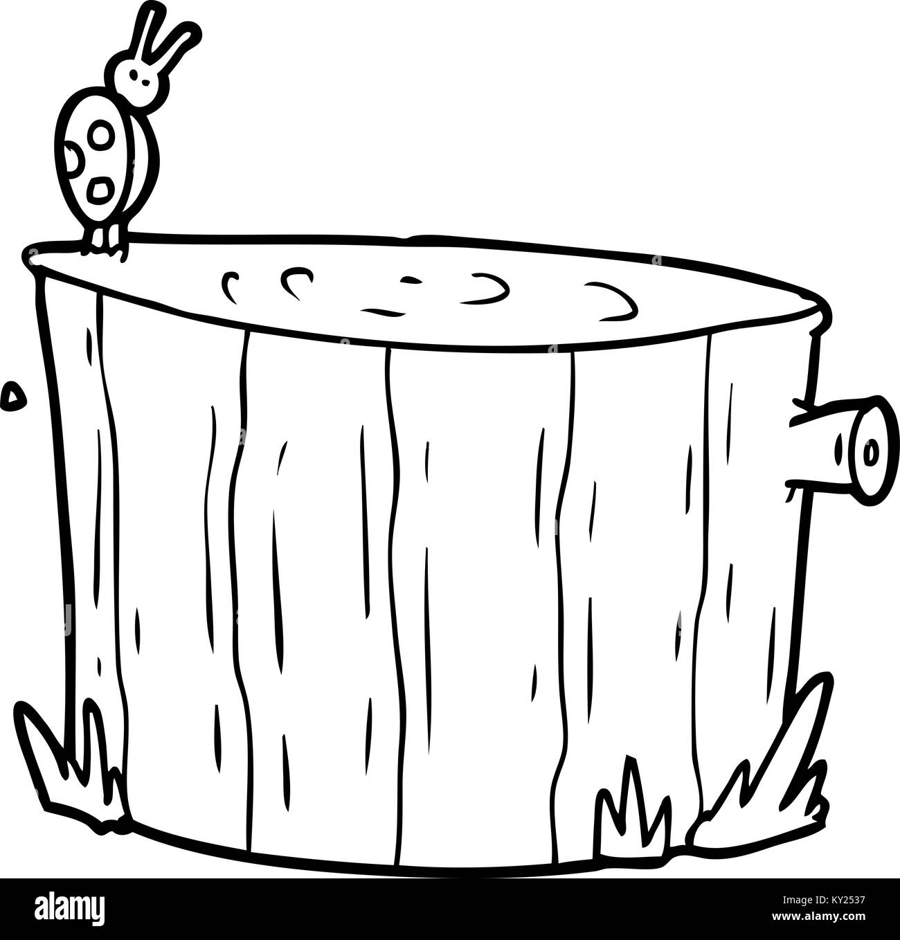 cartoon tree stump Stock Vector Image & Art - Alamy