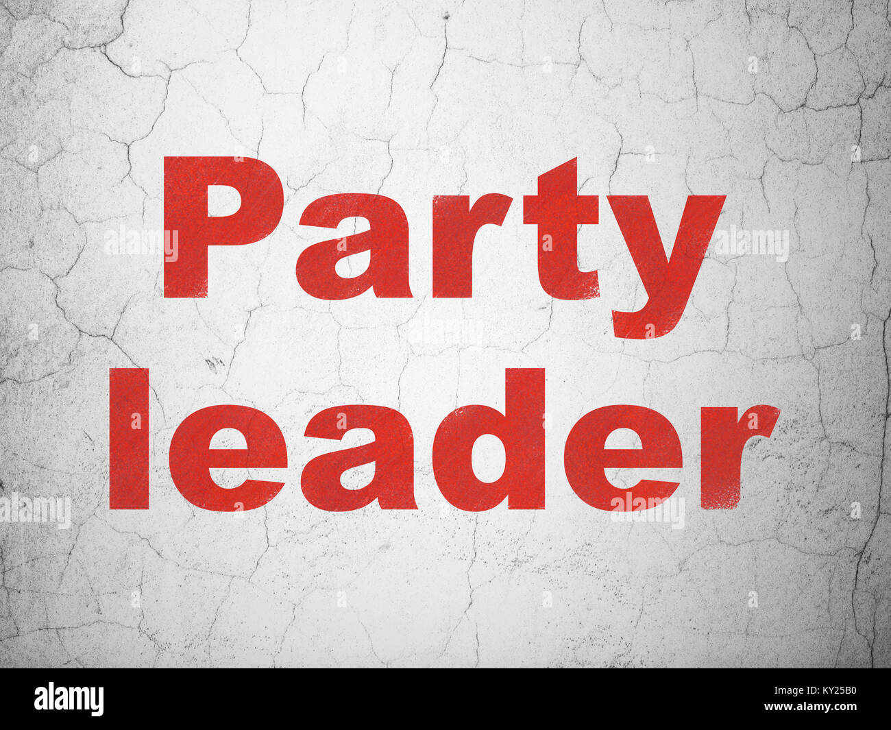 Political concept: Party Leader on wall background Stock Photo - Alamy