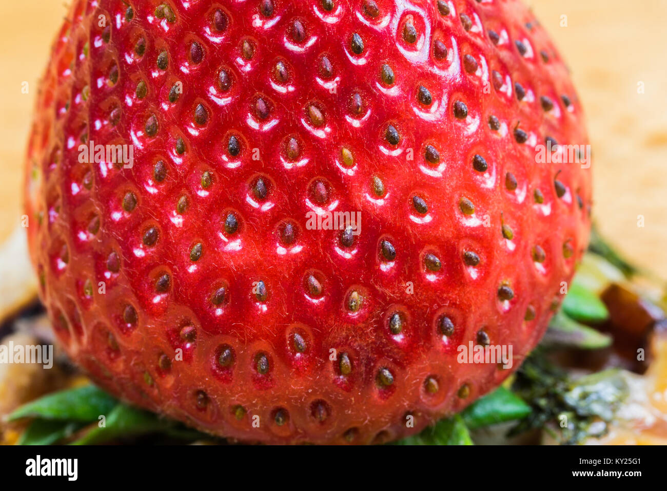 close up/ macro strawberry texture shot Stock Photo - Alamy