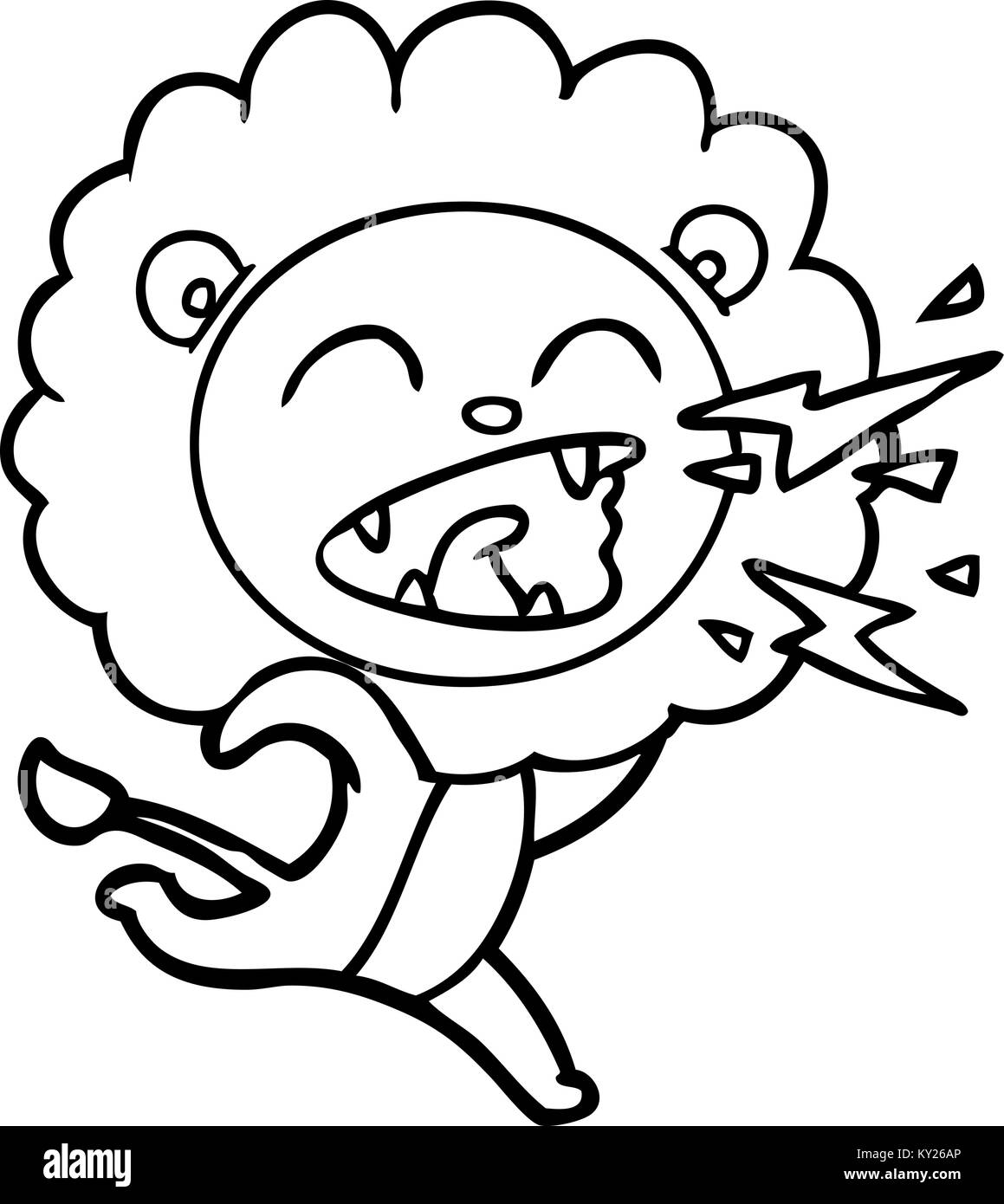 cartoon running lion Stock Vector Image & Art - Alamy