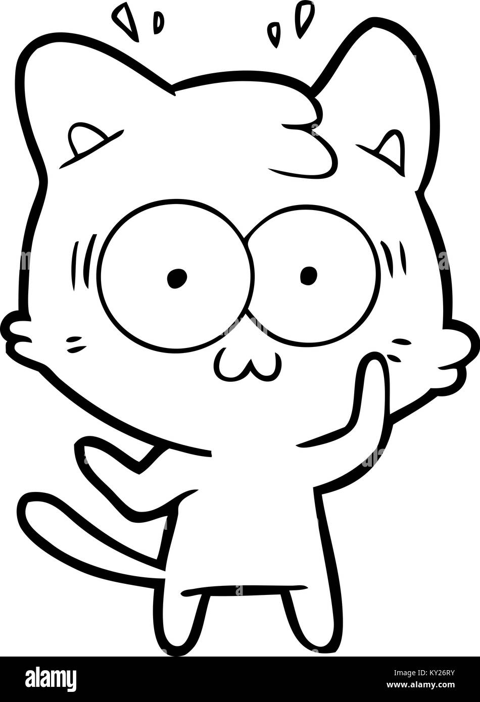 cartoon surprised cat Stock Vector Image & Art - Alamy