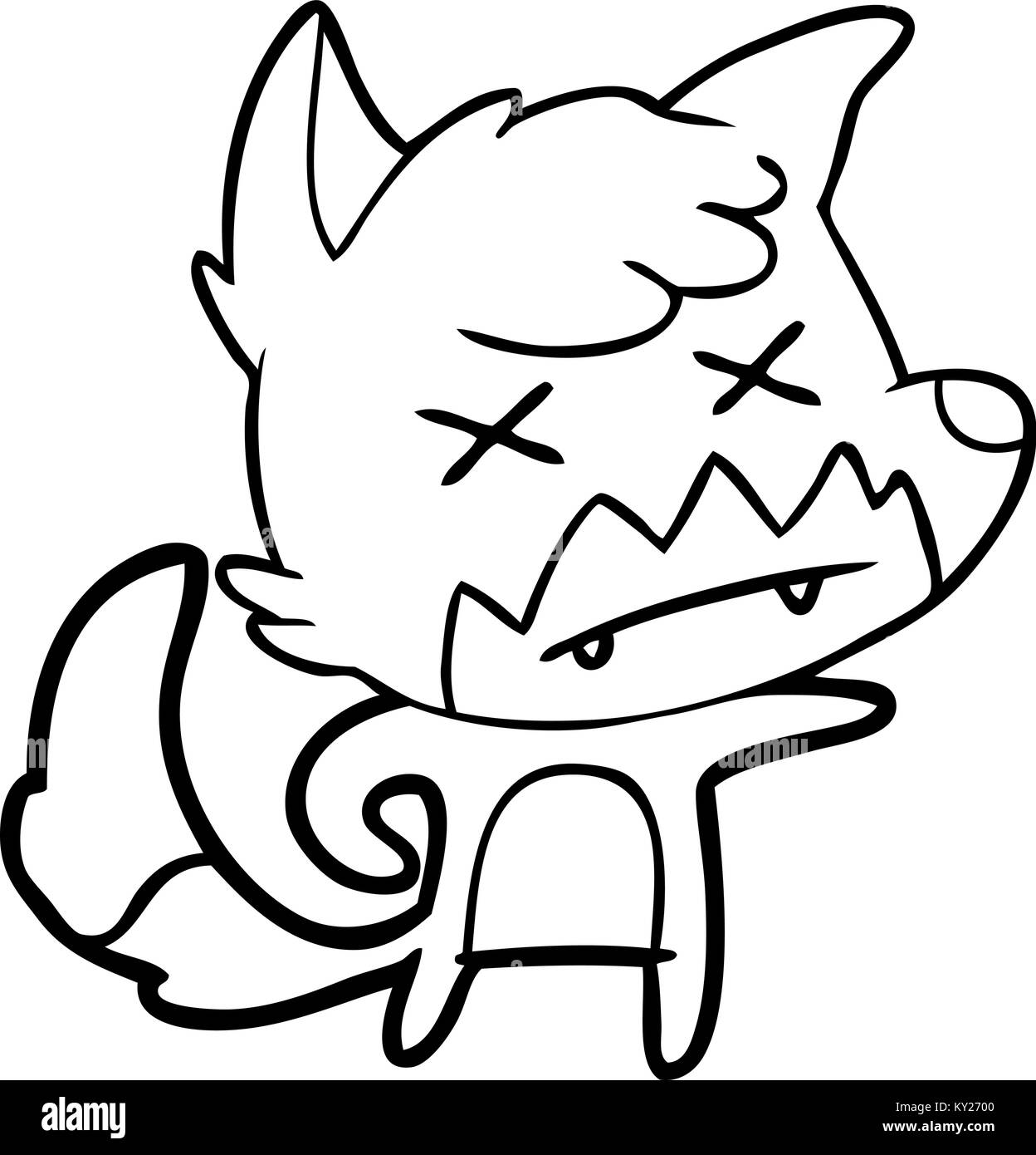 cartoon dead fox Stock Vector Image & Art - Alamy