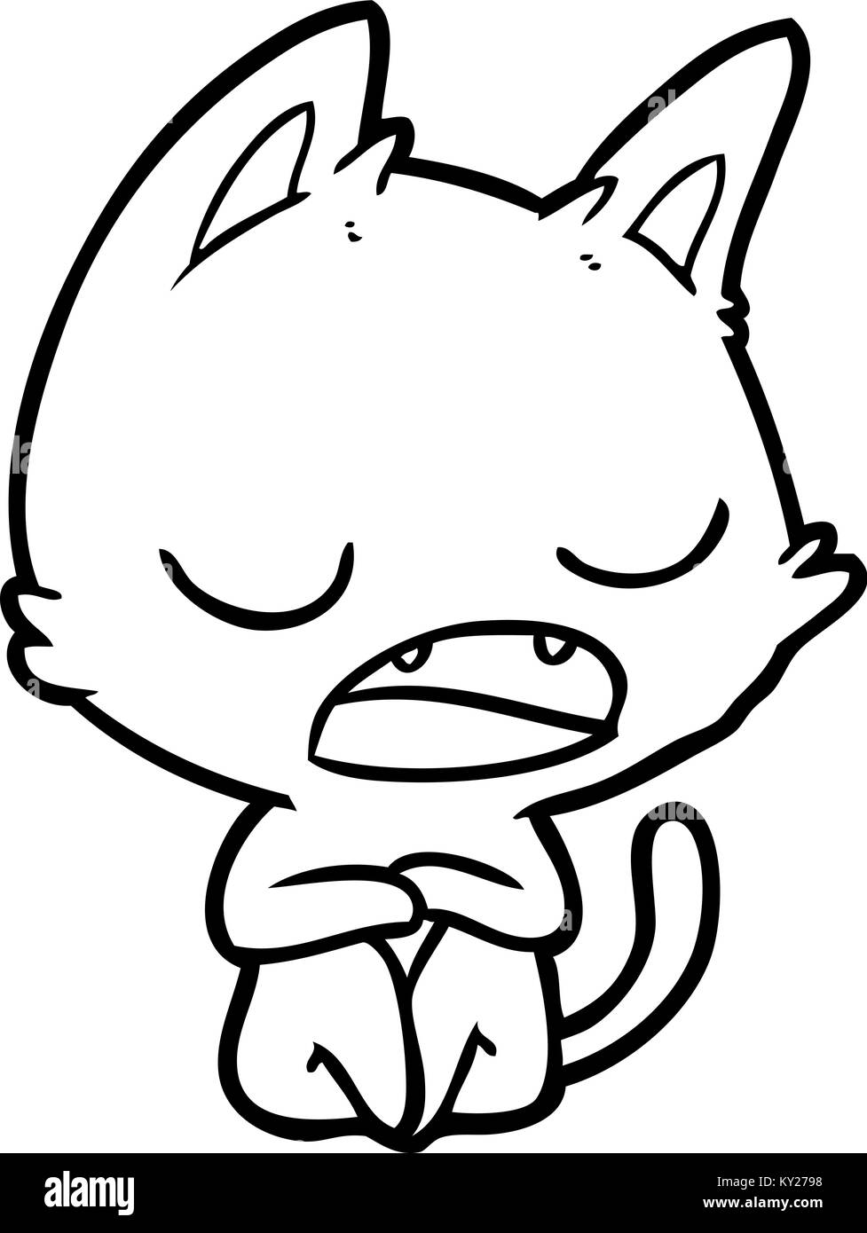 talking cat cartoon Stock Vector Image & Art - Alamy