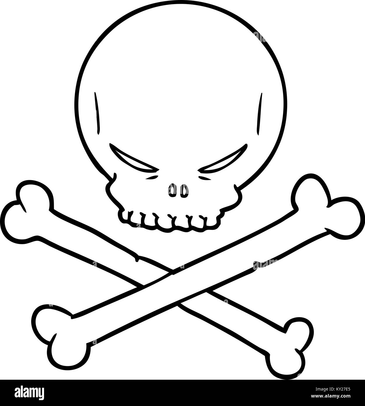 Cartoon Skull And Crossbones