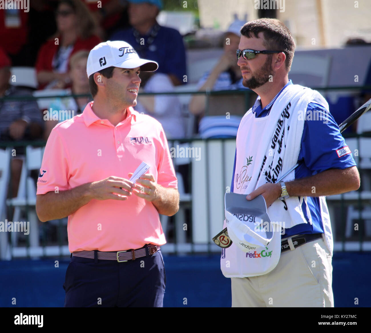 Honolulu, Hawaii, USA. January 11, 2018 - Ben Martin confers with his ...