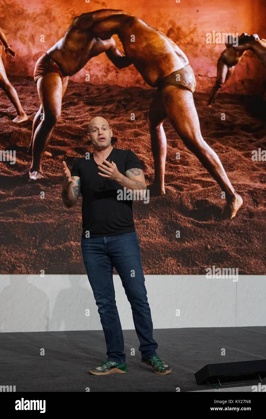 Las Vegas, Nevada, USA. 11th Jan, 2018. Photographer Ben Lowy presented ...