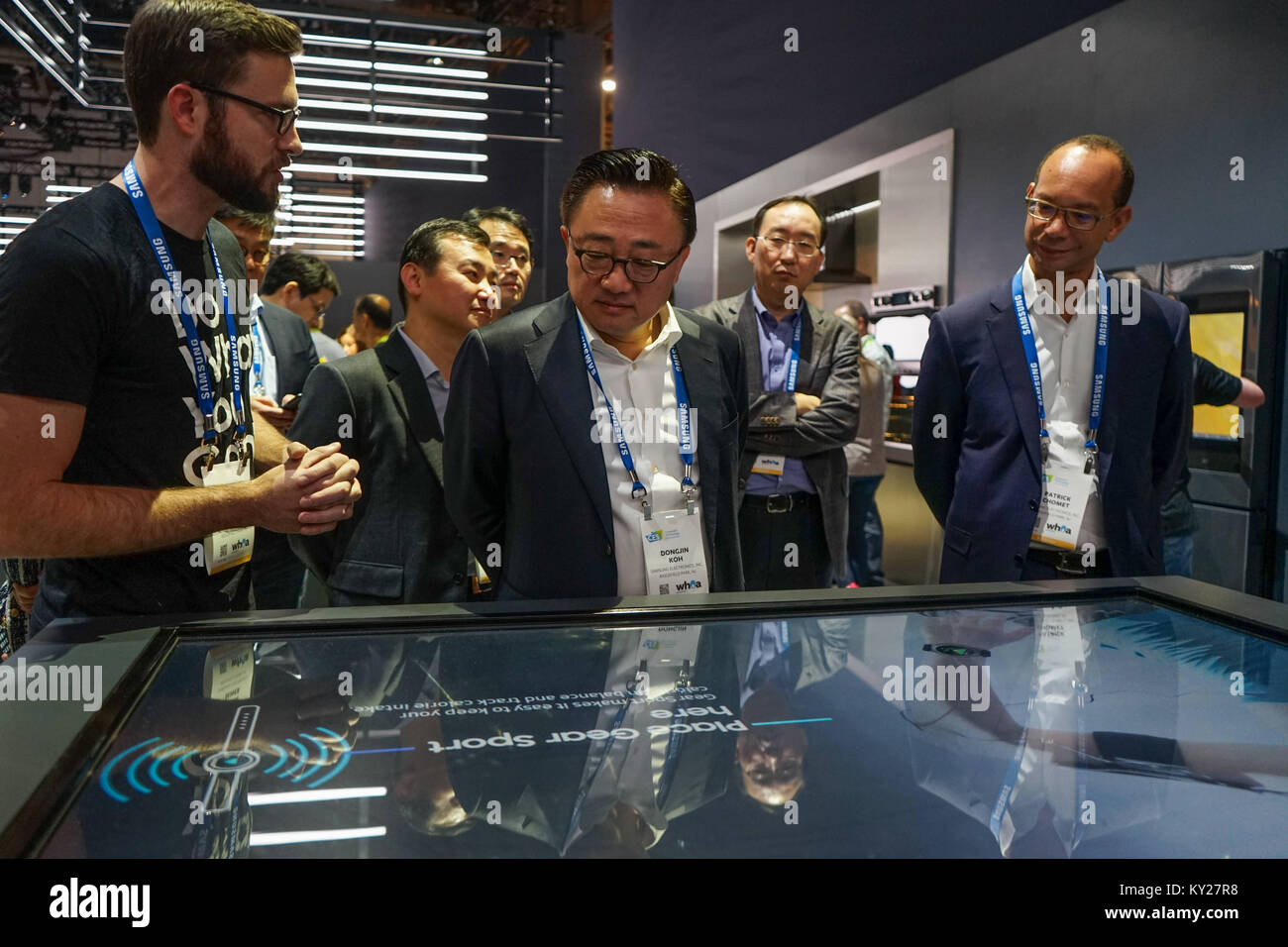 Las Vegas, Nevada, USA. 11th Jan, 2018. Samsung President and Co-CEO ...