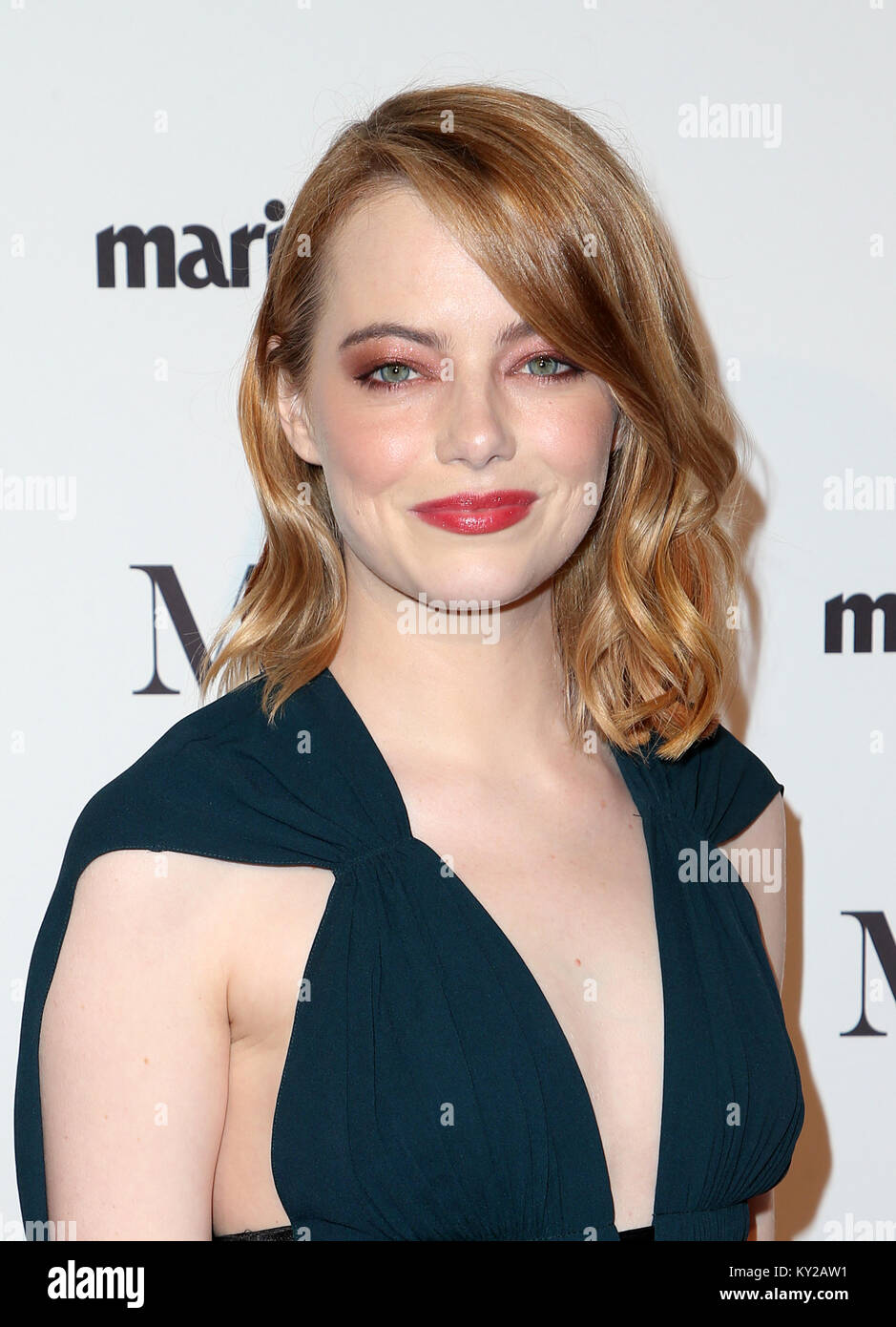 West Hollywood Ca 11th Jan 2018 Emma Stone At Marie Claires Third