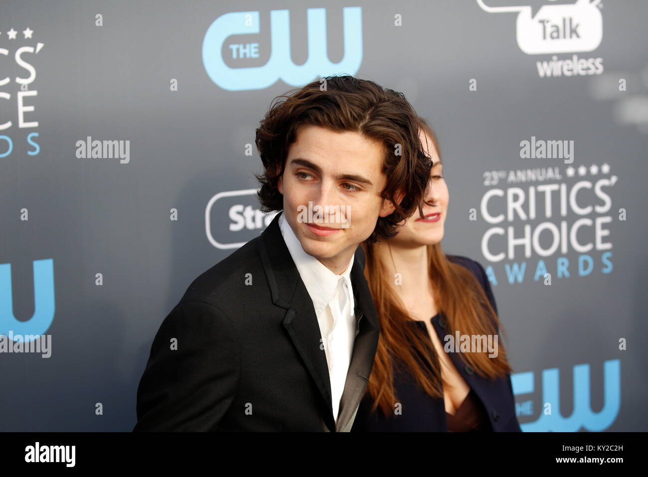 Beverly Hills, USA. 12th Jan, 2018. Timothee Chalamet and sister ...