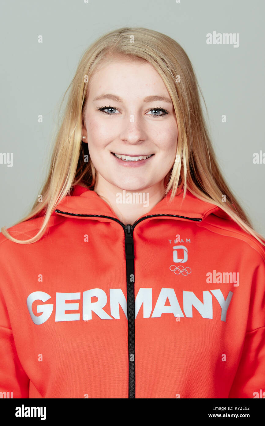 Michelle Christine Uhrig poses at a photocall during the preparations ...