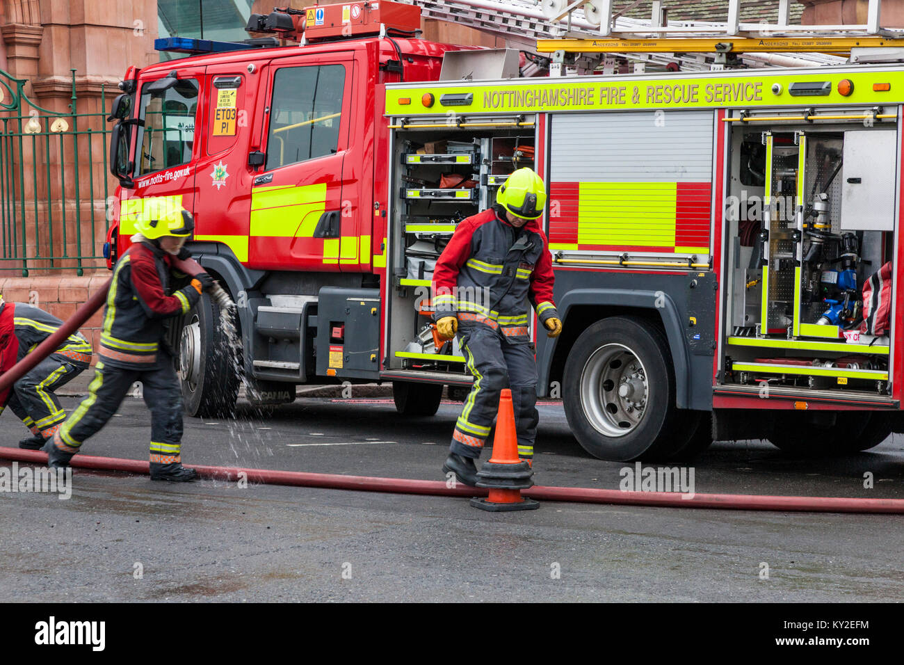 Nottingham fire engine hi-res stock photography and images - Alamy