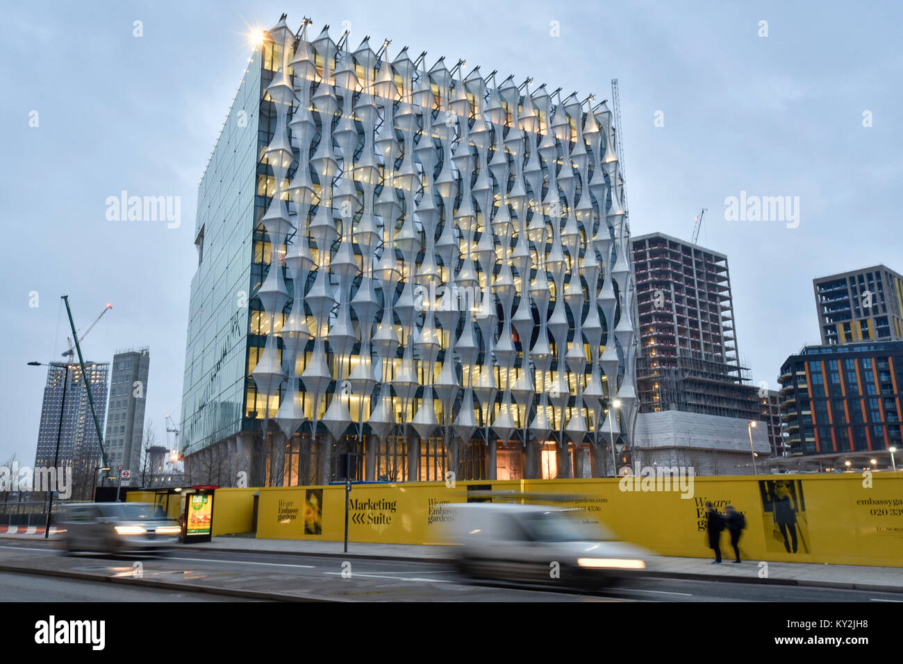 London, UK. 12th Jan, 2018. The new US Embassy in Nine Elms, designed ...