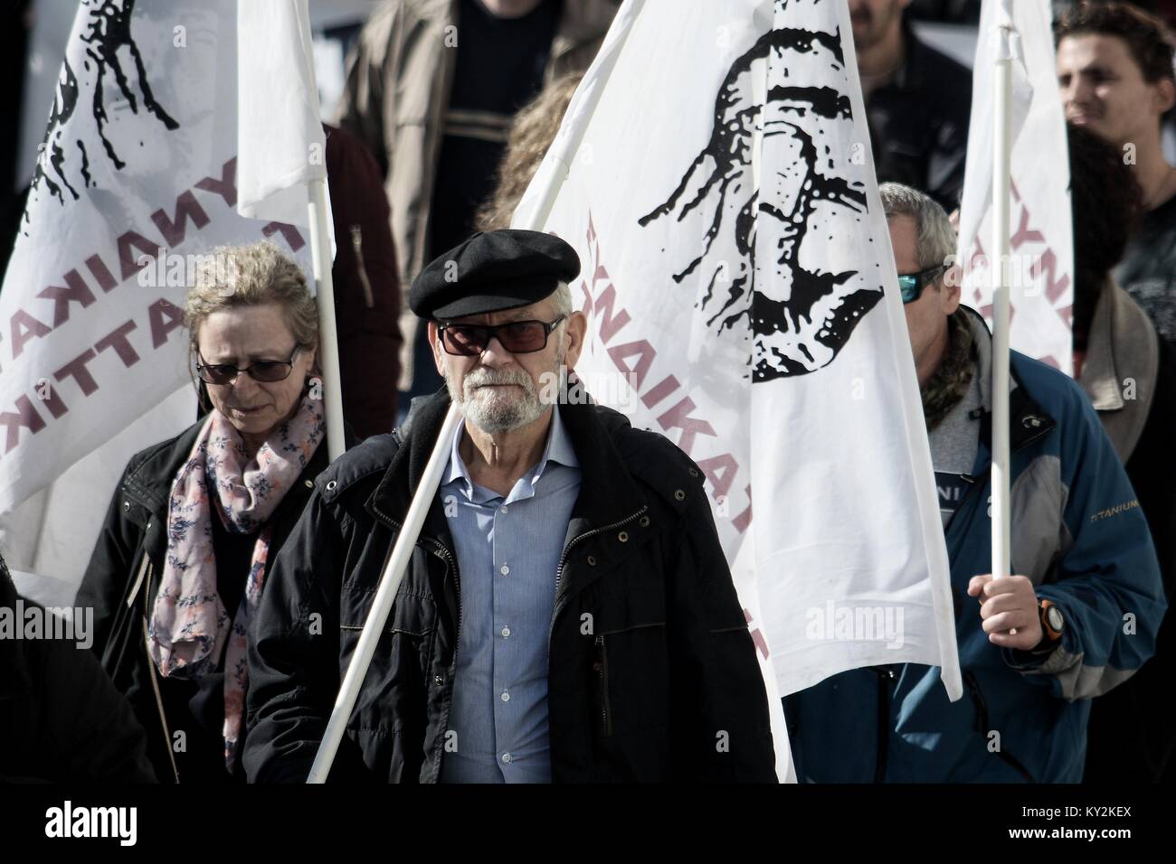 Athens, Greece. 12th Jan, 2018. All-Workers Militant Front (PAME ...