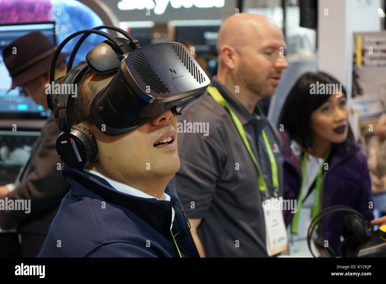 Las Vegas, Nevada, USA. 10th Jan, 2018. Virtual and Augmented Reality ...