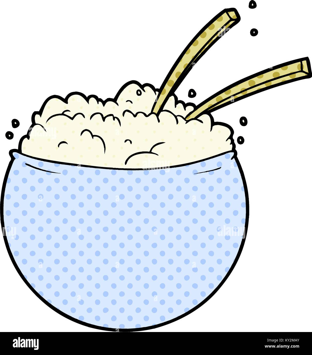 cartoon bowl of rice Stock Vector Image & Art - Alamy
