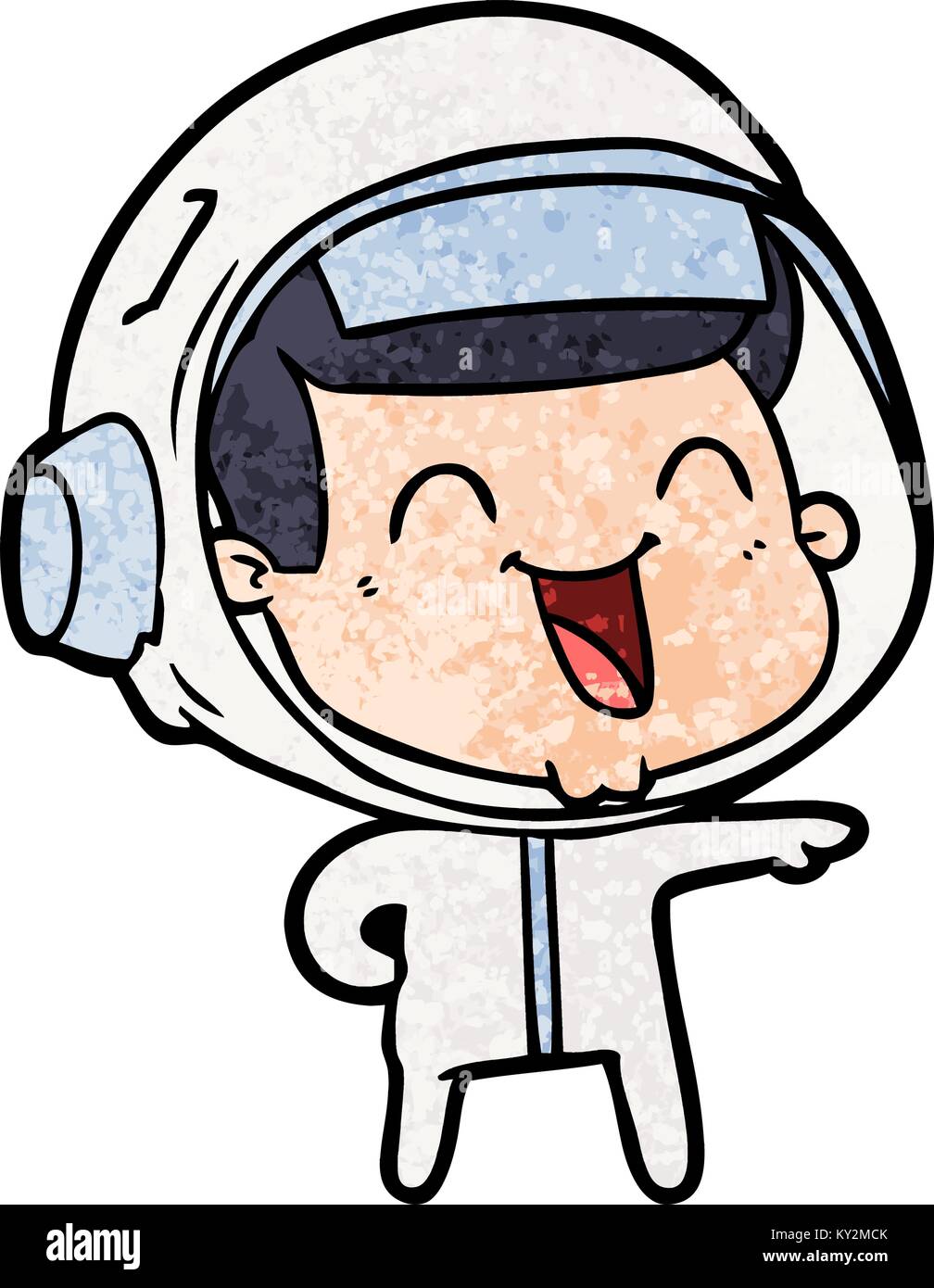 happy cartoon astronaut Stock Vector Image & Art - Alamy