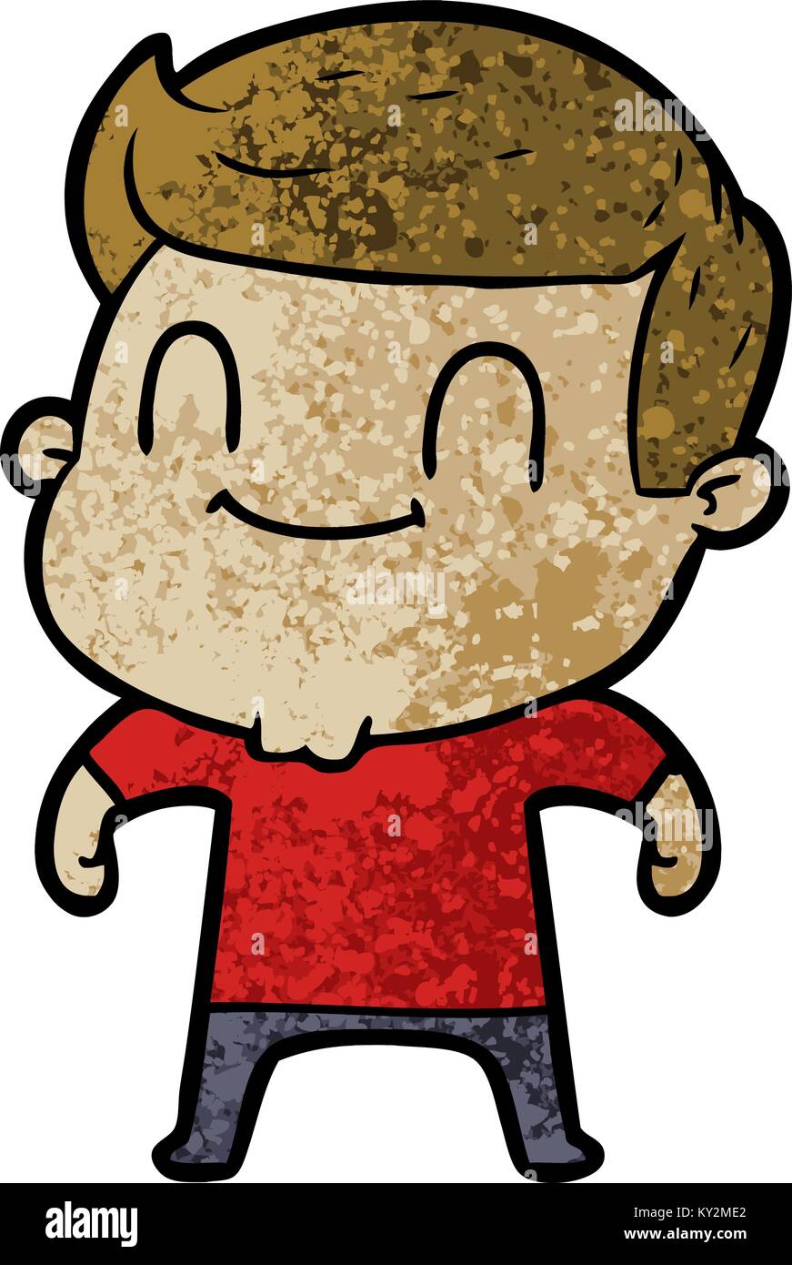 cartoon friendly man Stock Vector Image & Art - Alamy