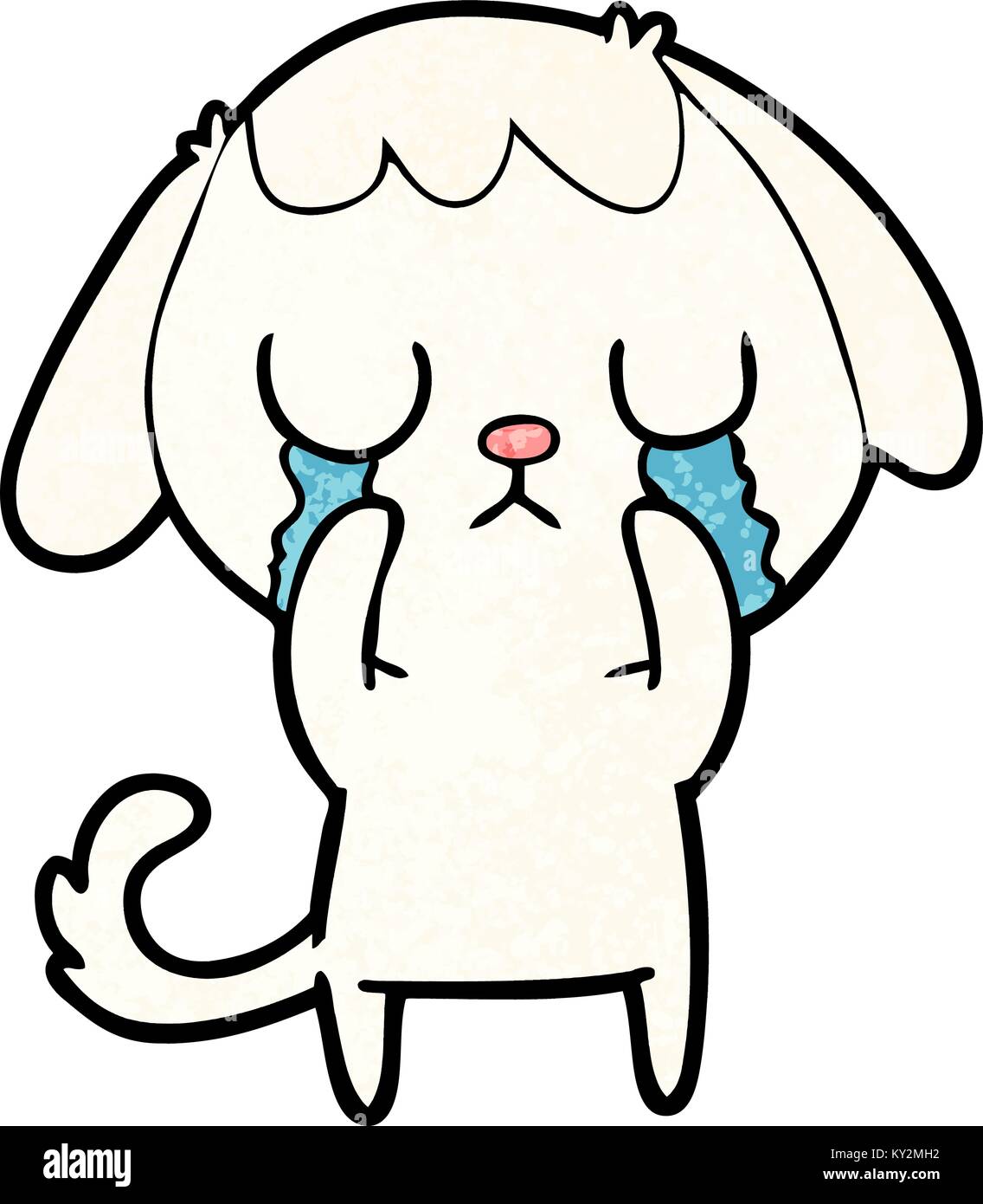 cute cartoon dog crying Stock Vector Image & Art - Alamy
