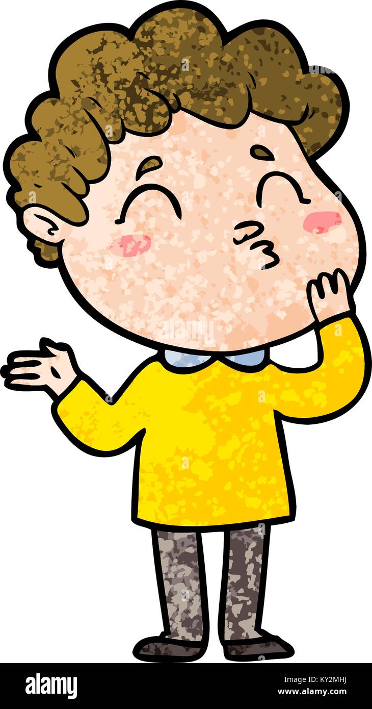 cartoon man pouting Stock Vector Image & Art - Alamy