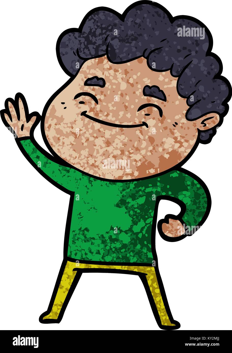 cartoon friendly man Stock Vector Image & Art - Alamy
