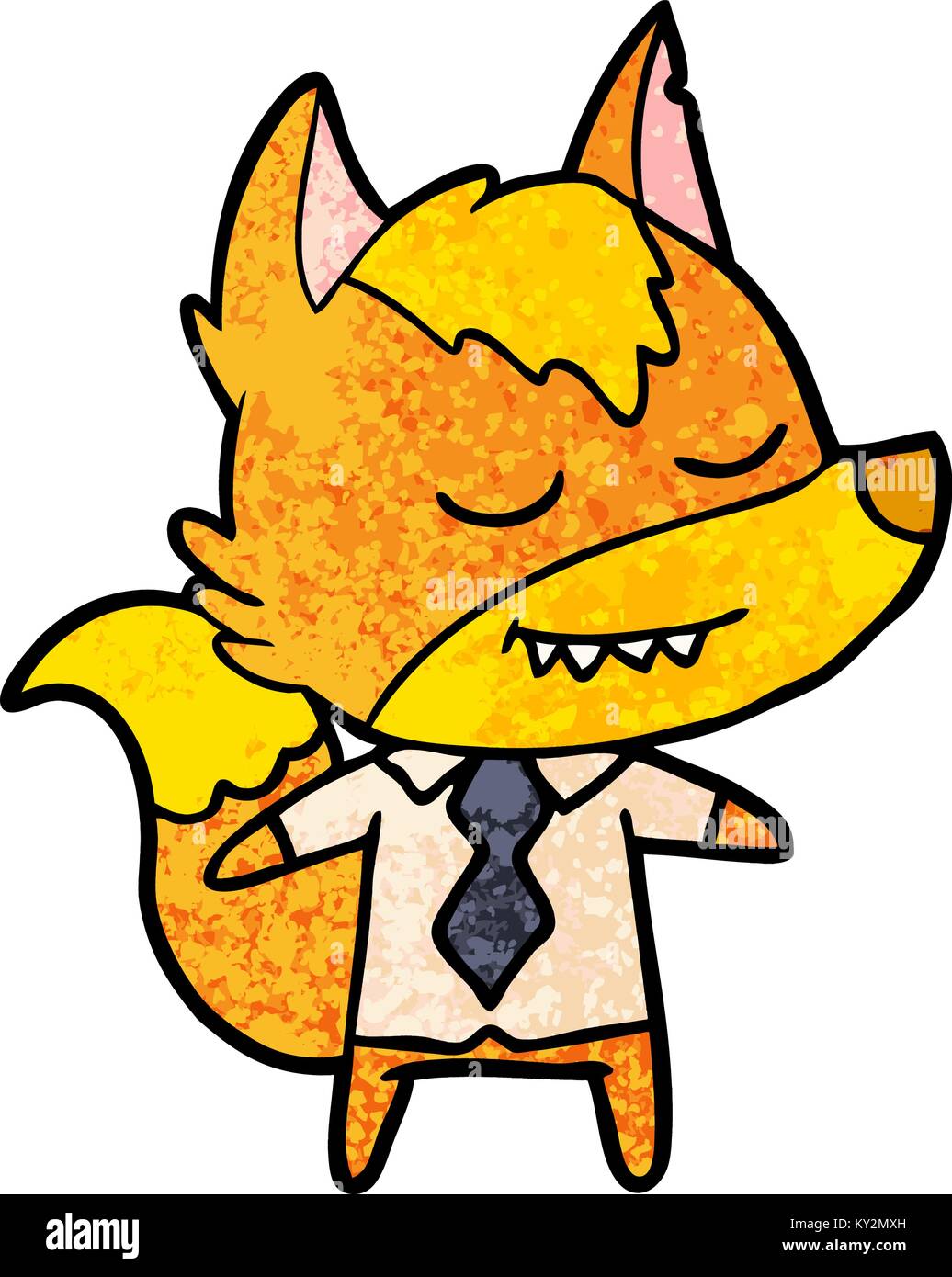 office worker fox cartoon character Stock Vector Image & Art - Alamy