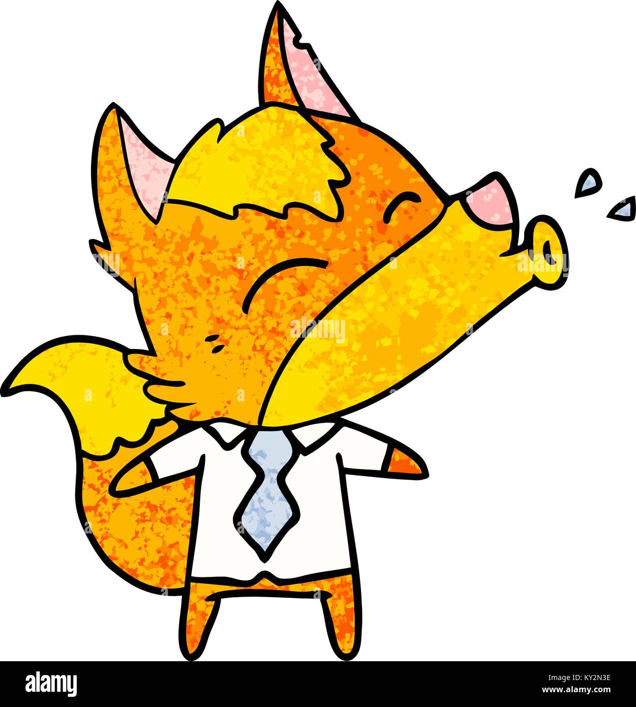 office worker fox cartoon character Stock Vector Image & Art - Alamy