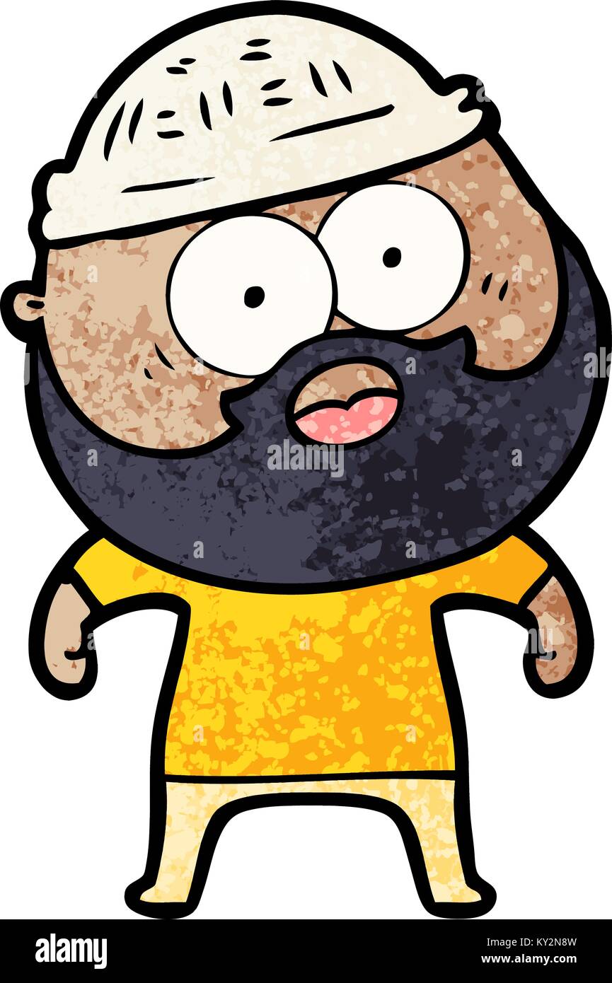 cartoon bearded man Stock Vector Image & Art - Alamy