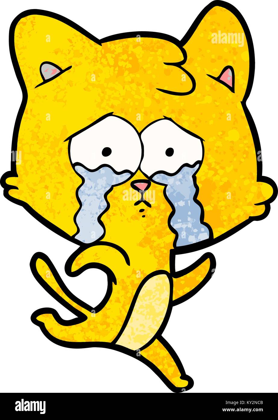cartoon crying cat Stock Vector Image & Art - Alamy