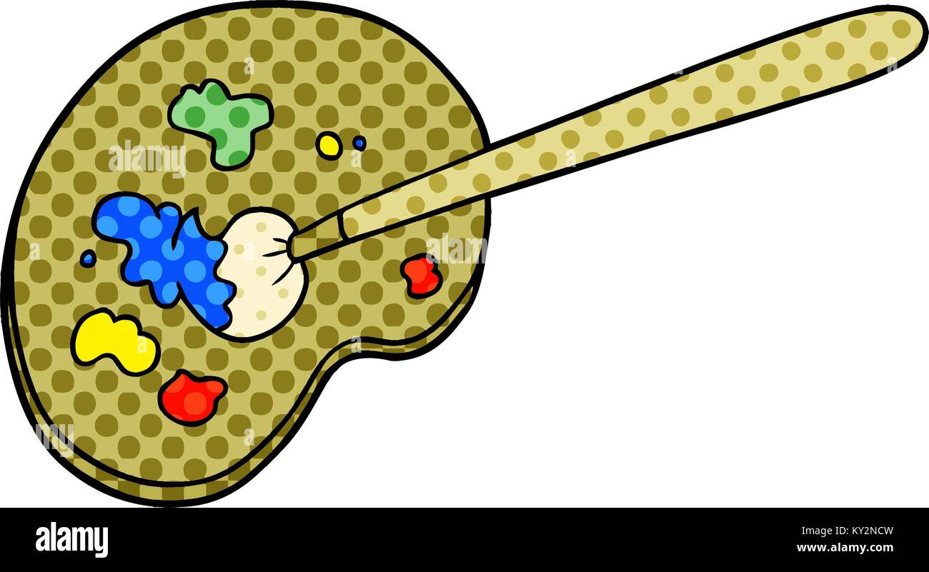 cartoon artist palette Stock Vector Image & Art - Alamy