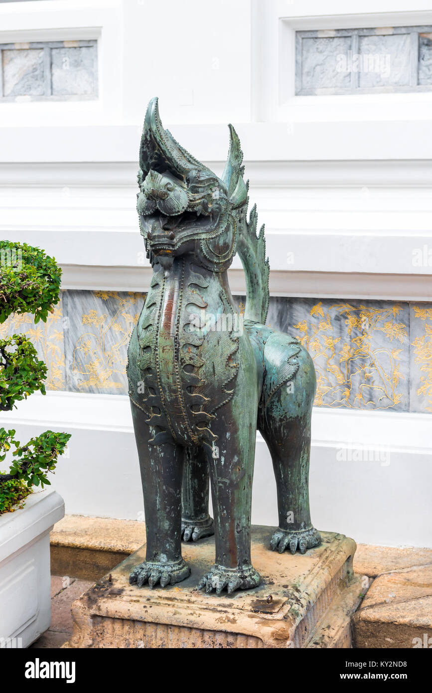 evil guard near the entrance to the temple in the form of an animal ...