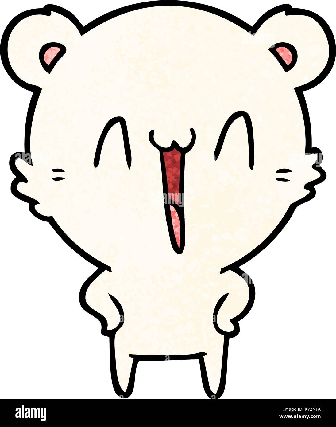 happy polar bear cartoon Stock Vector Image & Art - Alamy