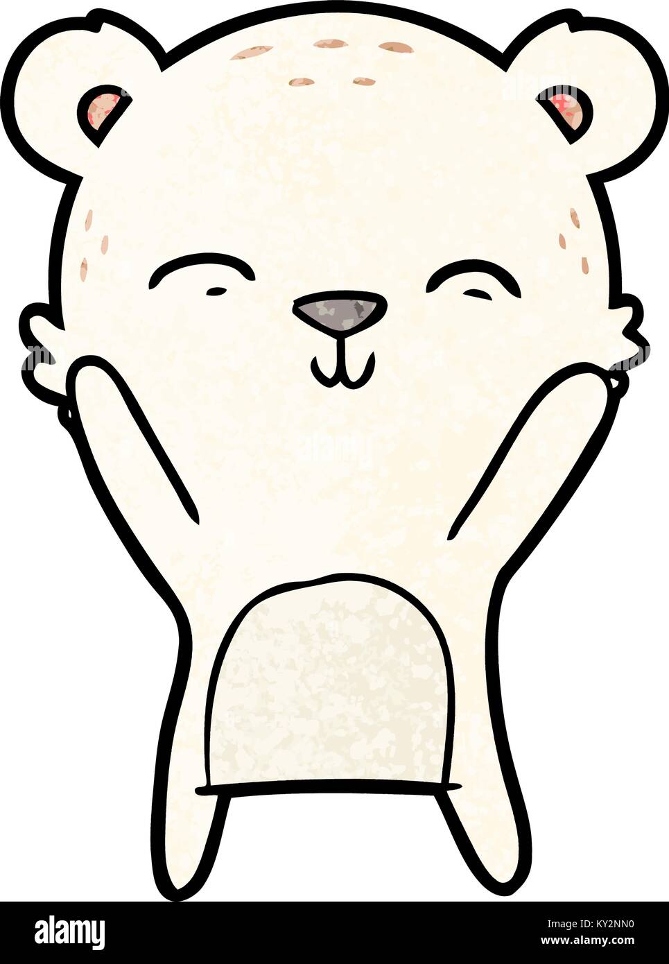 happy cartoon polar bear Stock Vector Image & Art - Alamy