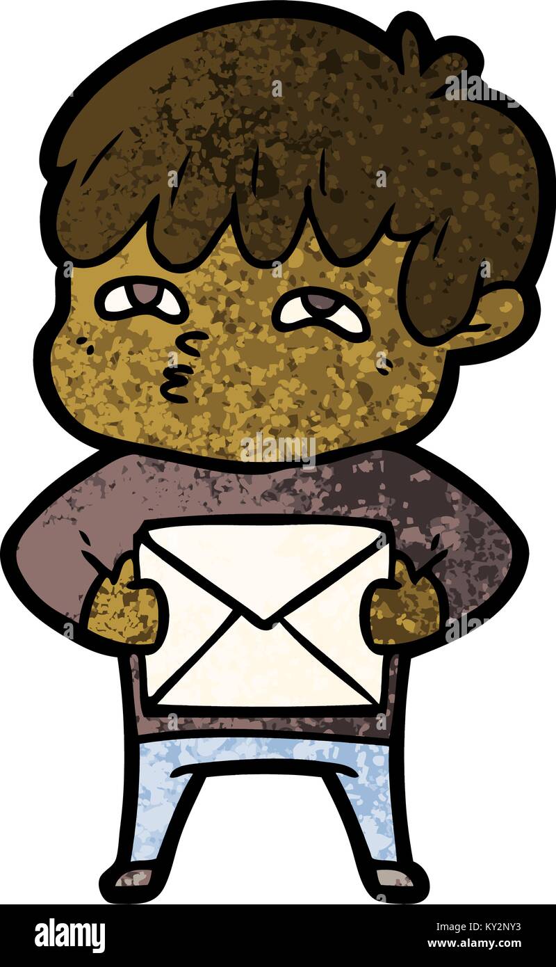 cartoon curious man Stock Vector Image & Art - Alamy