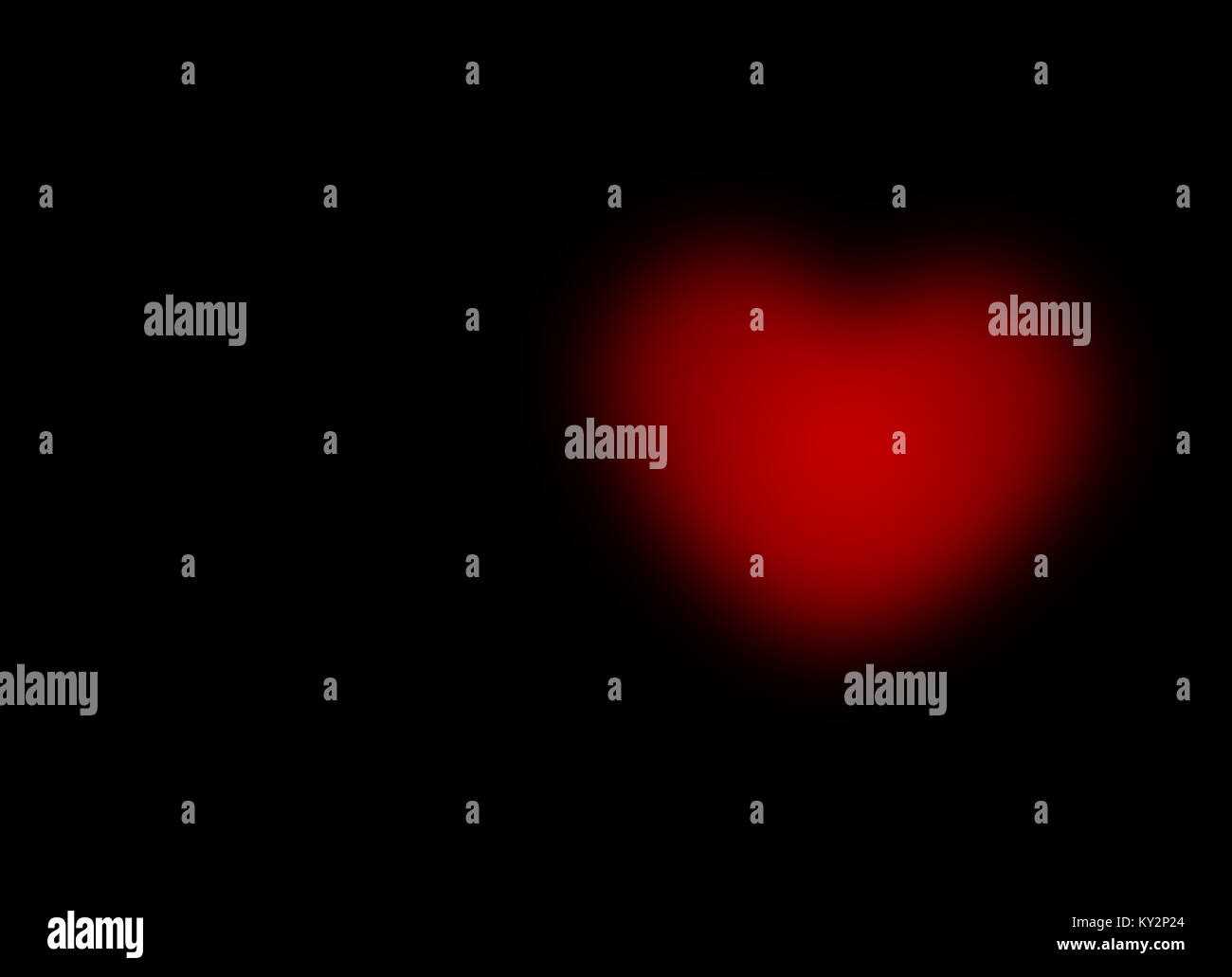 vivid Red Bokeh Blur Heart on black Background love pain sorrow ...