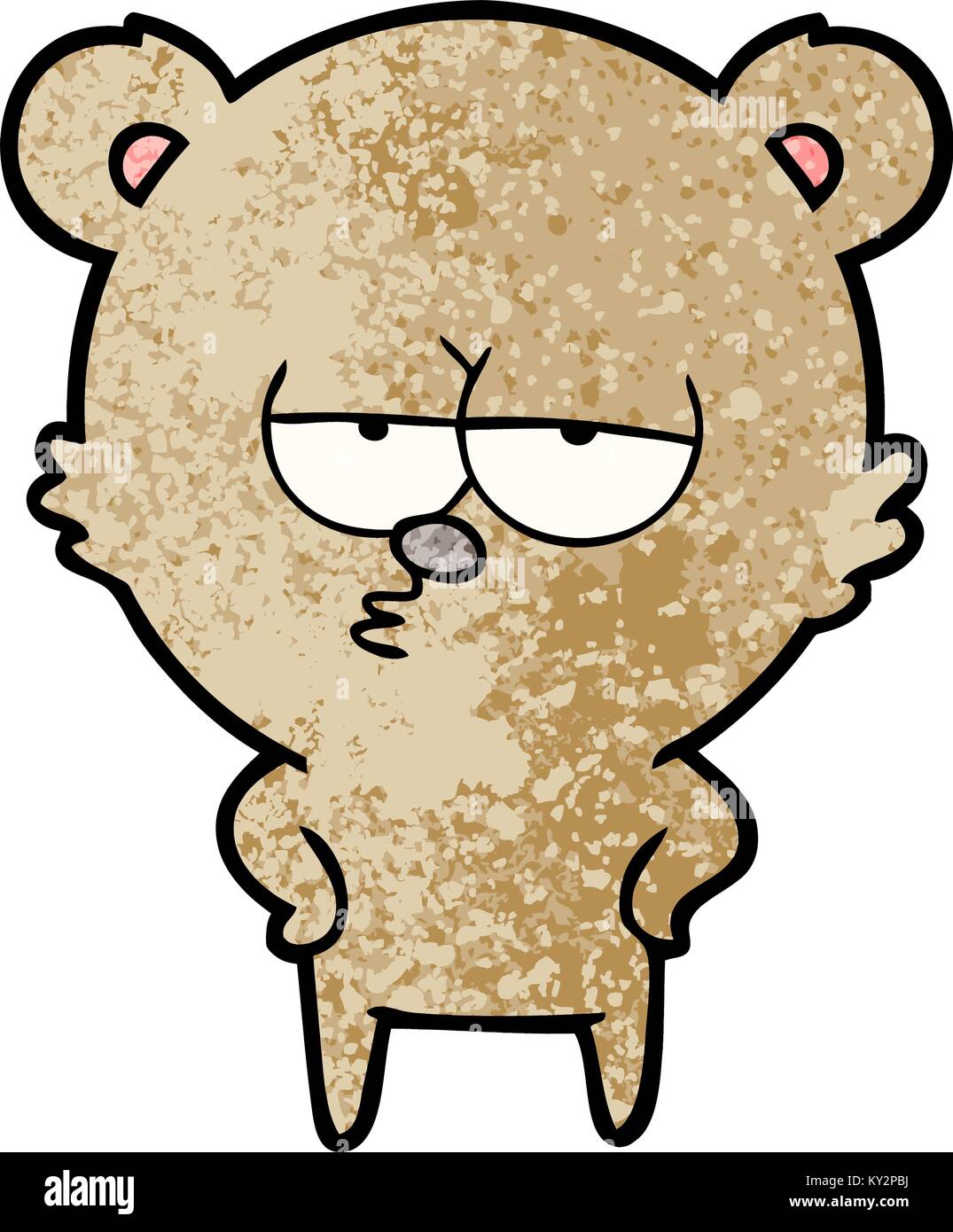 bored bear cartoon Stock Vector Image & Art - Alamy