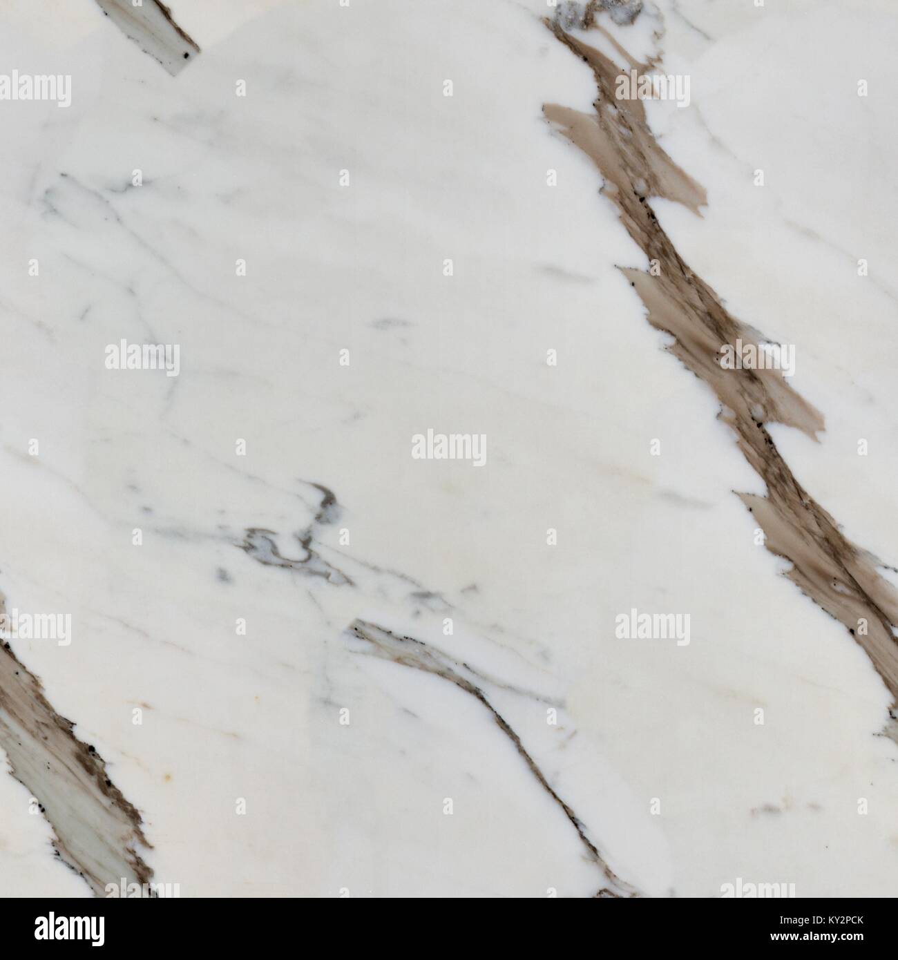 Light marble texture with contrast brown crack. Seamless square Stock ...