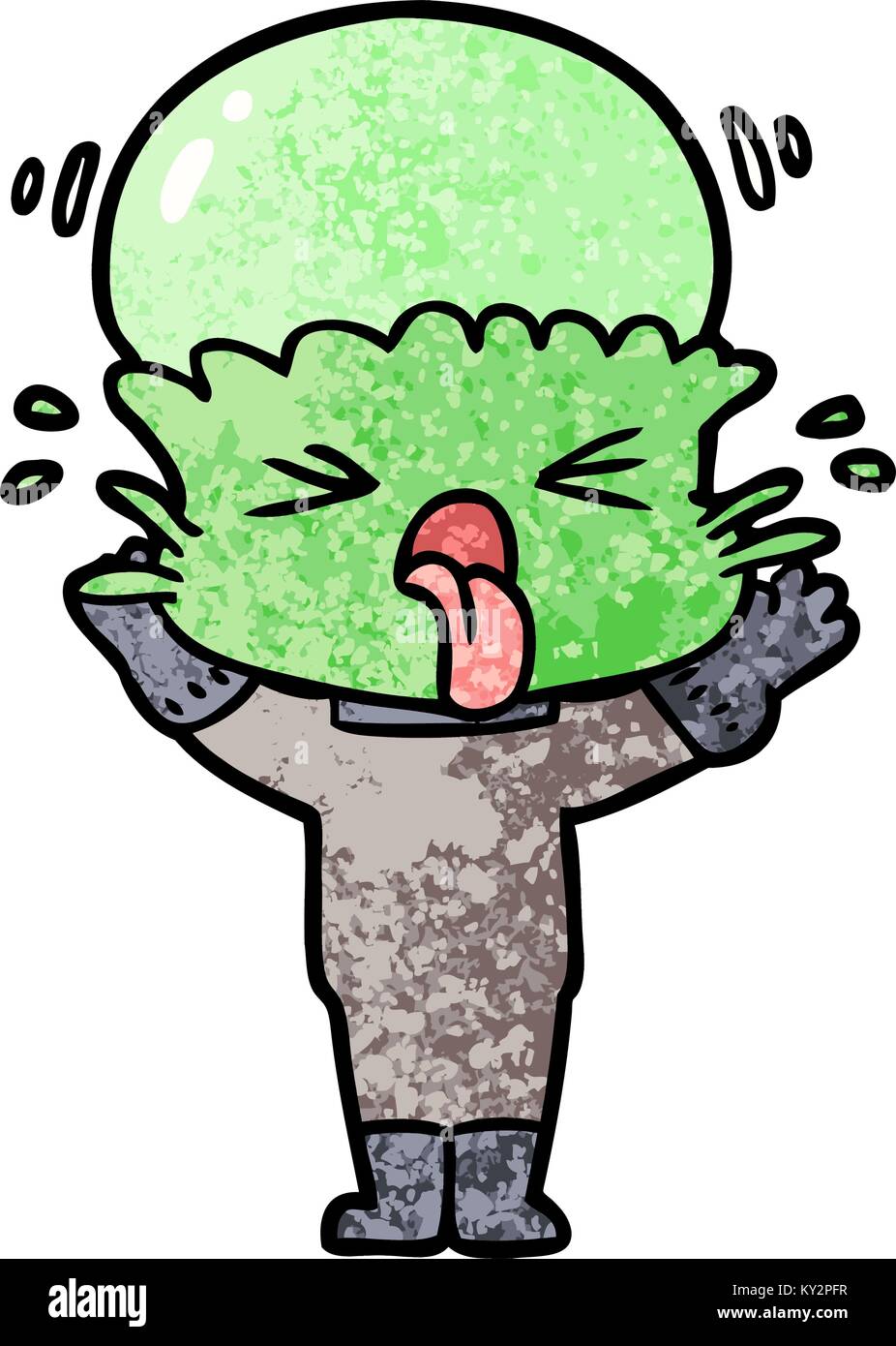 weird cartoon alien Stock Vector Image & Art - Alamy