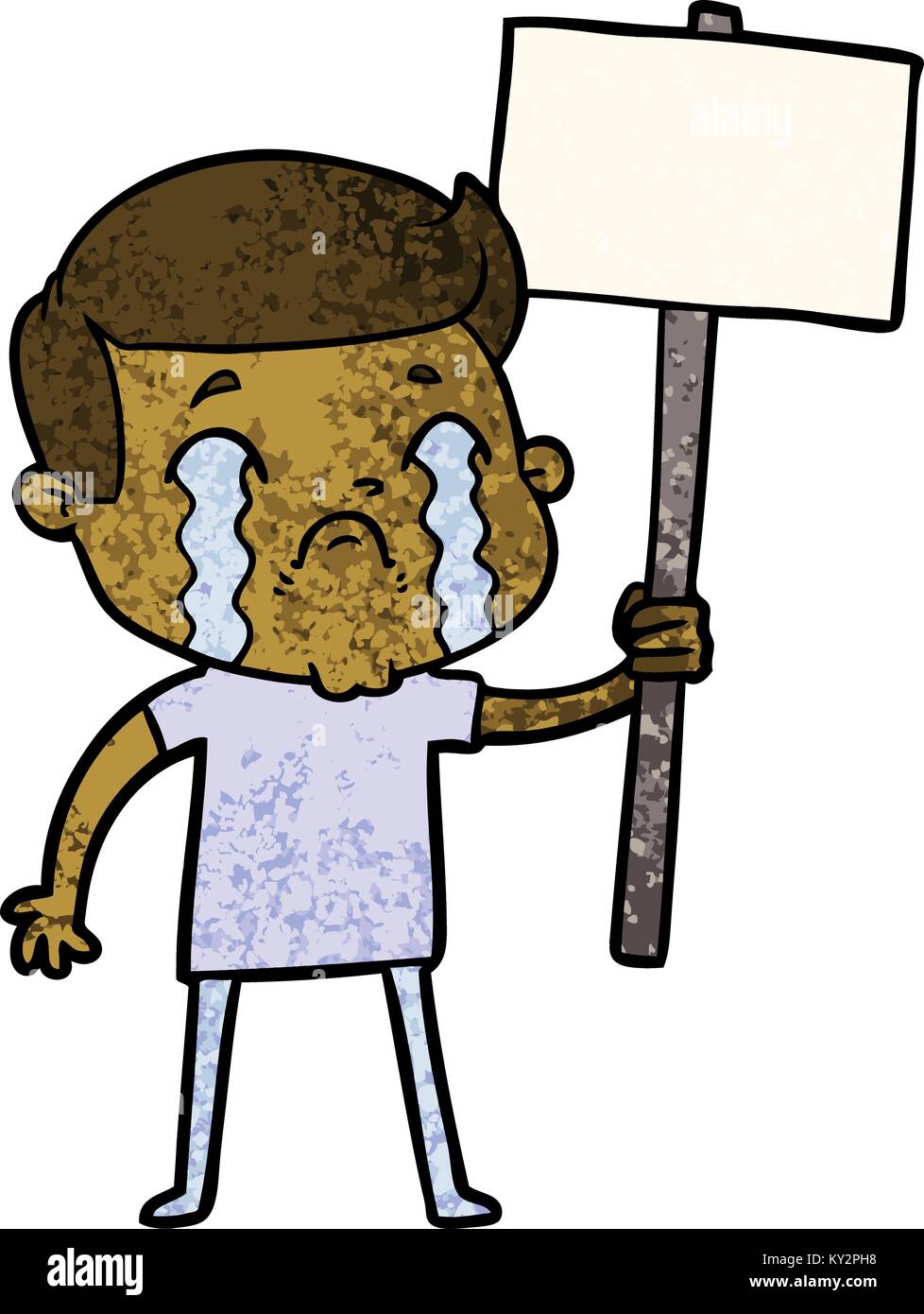 cartoon man crying Stock Vector Image & Art - Alamy