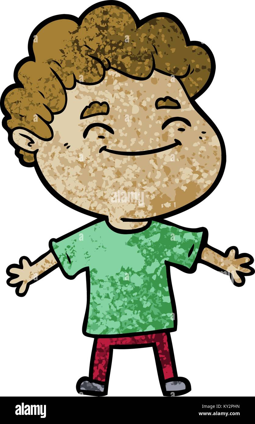 cartoon friendly man Stock Vector Image & Art - Alamy