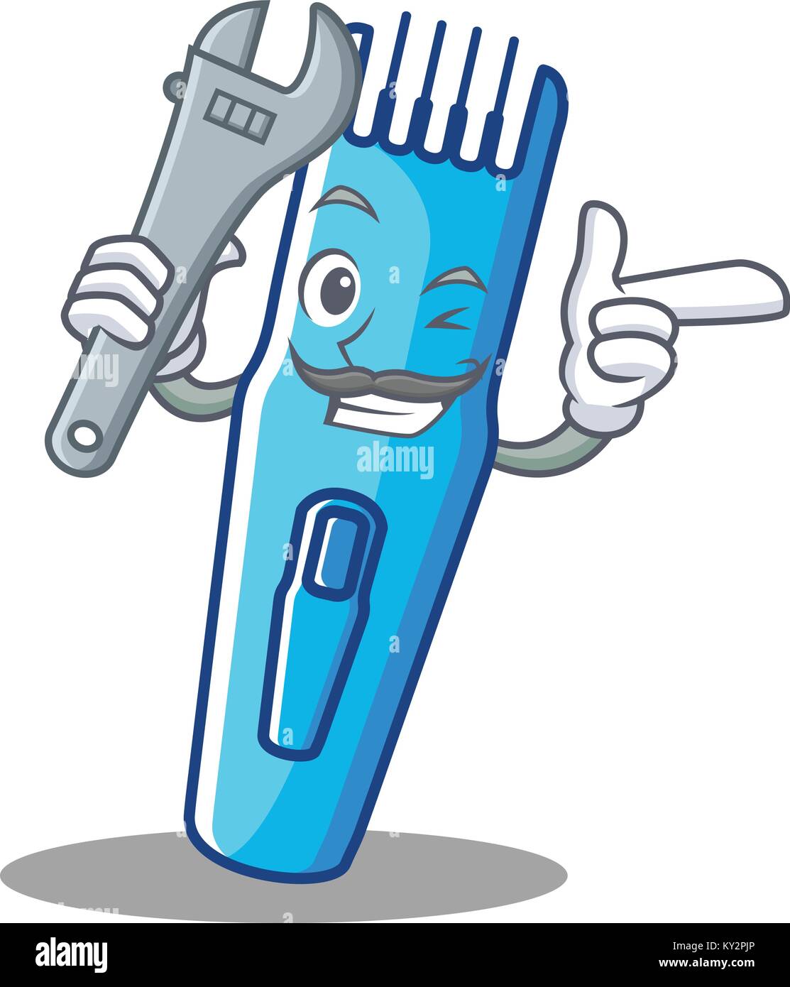 Mechanic trimmer mascot cartoon style Stock Vector Image & Art - Alamy